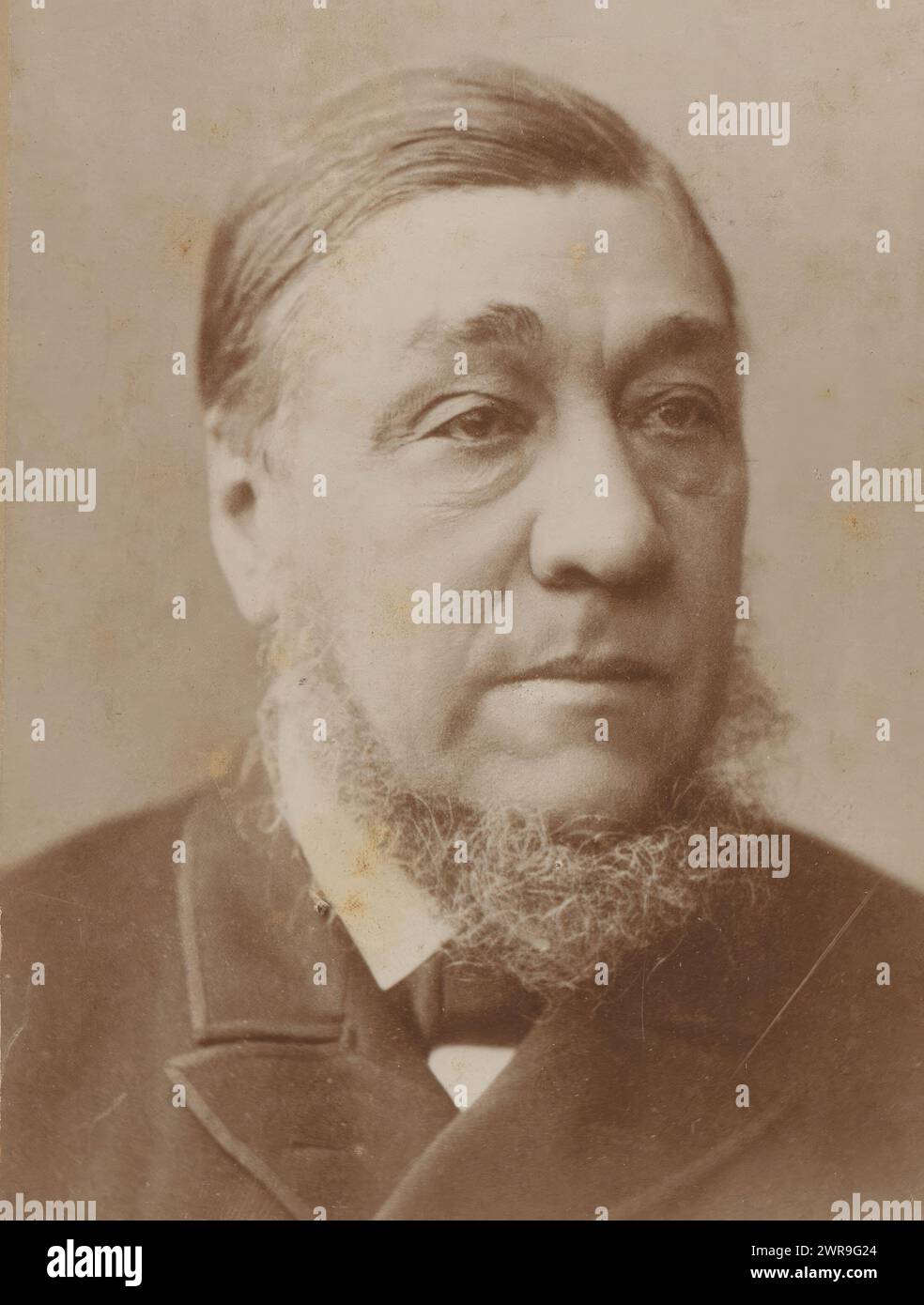 Portrait of Paul Kruger, This photo is part of an album., anonymous, 1870 - 1900, cardboard ...