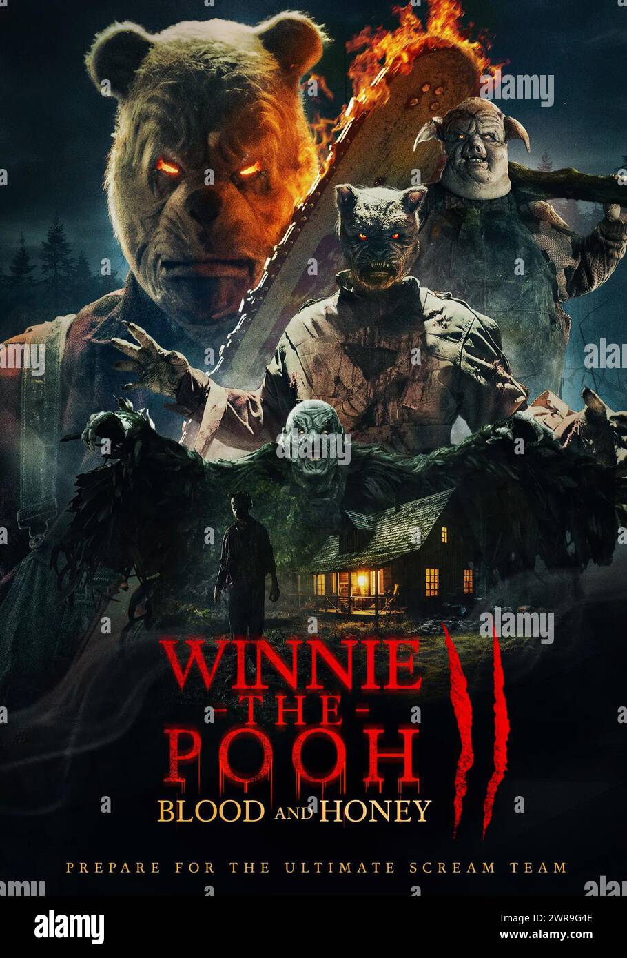 Winnie the pooh blood and honey 2 movie poster hi-res stock photography ...