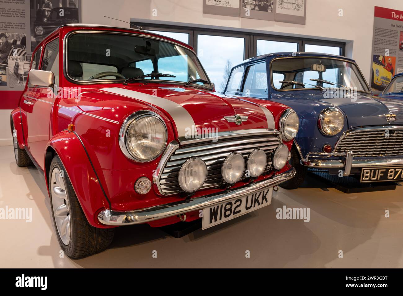 Sparkford.Somerset.United Kingdom.January 7th 2024.A Classic Mini ...