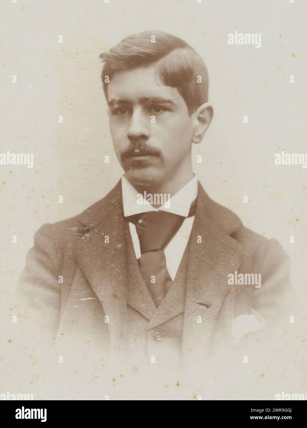 Portrait of a man, This photo is part of an album., Theunisse & Labots ...