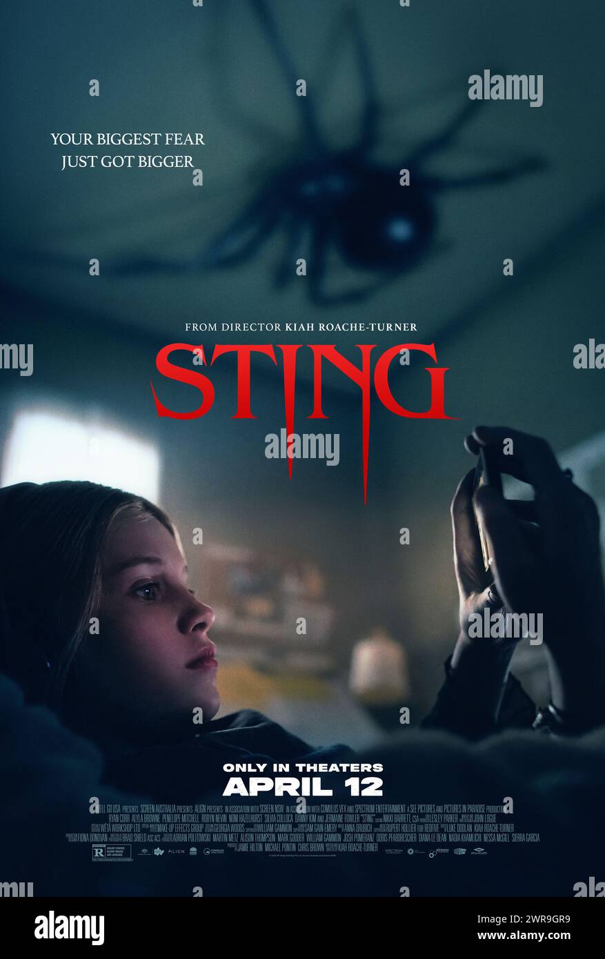 Sting 2024 movie poster Alyla Browne Director - Kiah Roache-Turner MONTHyEAR FP Sting 02 FlixPix ...