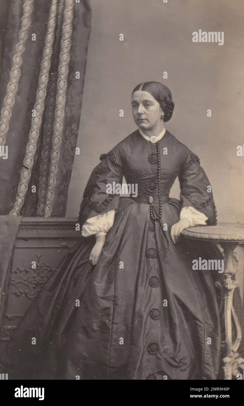 Portrait of a woman, This photo is part of an album., Charles Thomas ...