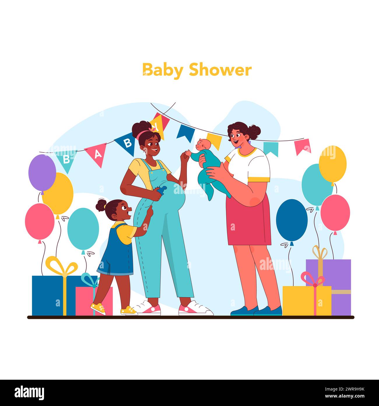 Baby gathering Cut Out Stock Images & Pictures - Alamy