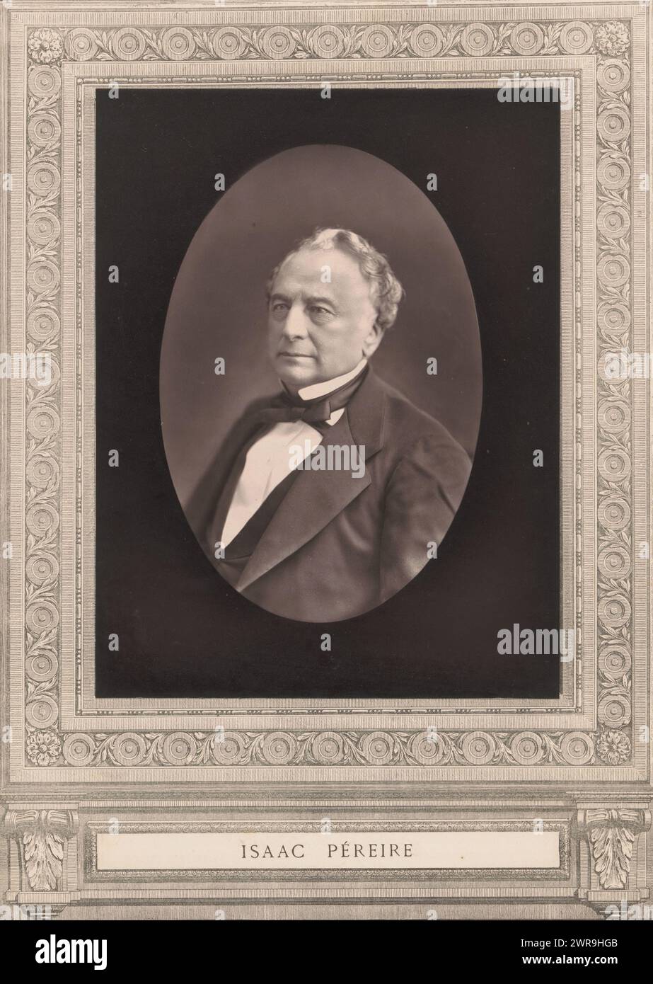 Portrait of Isaac Péreire, Isaac Péreire (title on object), Félix Nadar ...