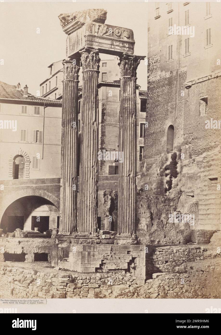 Columns of the temple of Jupiter Tonans, Rome, The three Columns at the ...