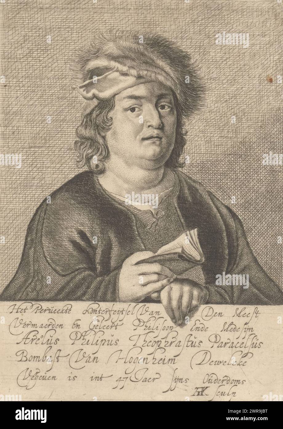 Portrait of Paracelsus, Portrait of the scientist Paracelsus at the age ...