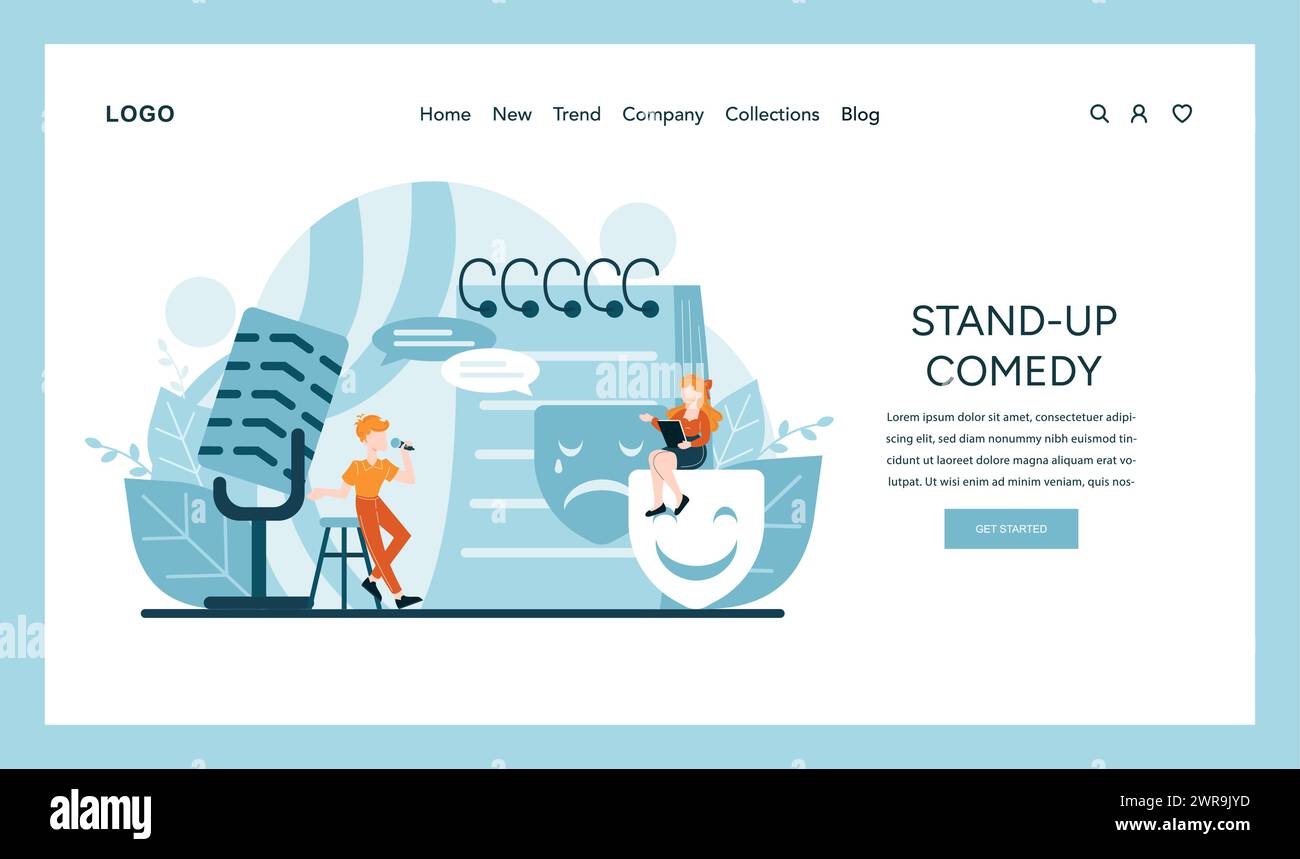 Humor on Stage concept. Comedians capturing the crowd with wit and ...