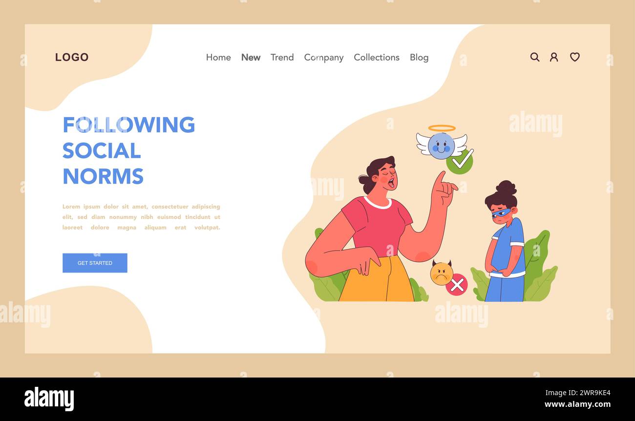 Social norms. Woman explaining concepts of good and bad to thief girl ...