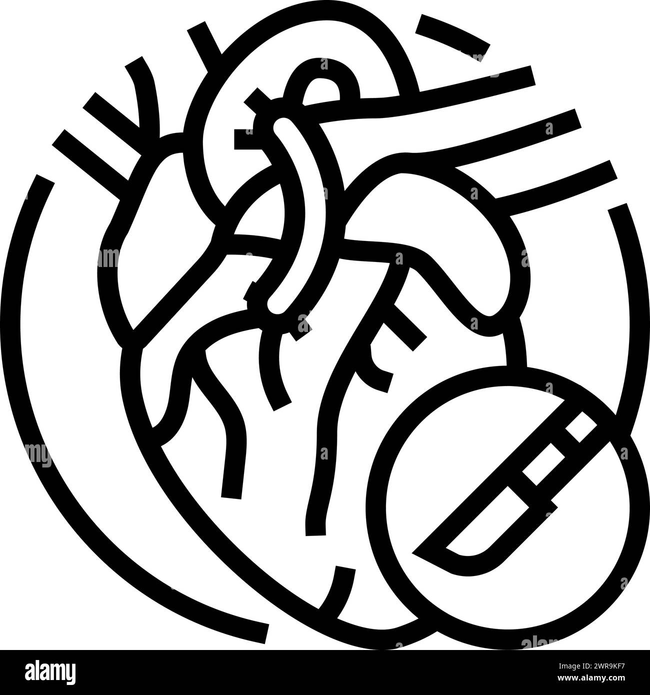 Open heart surgery icon hi-res stock photography and images - Alamy