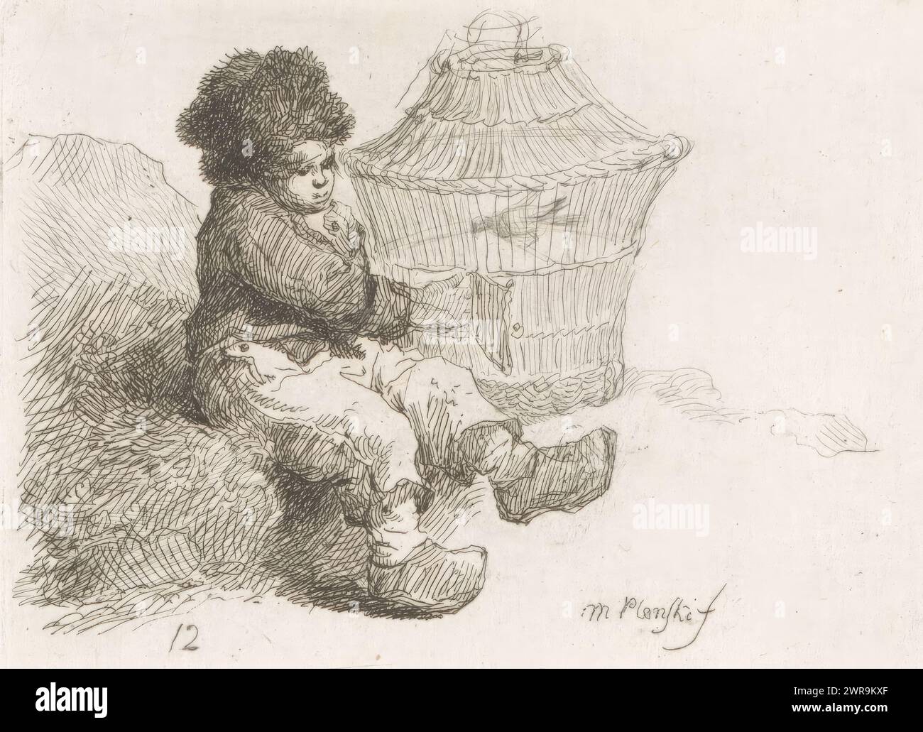 Boy with a birdcage hi-res stock photography and images - Alamy