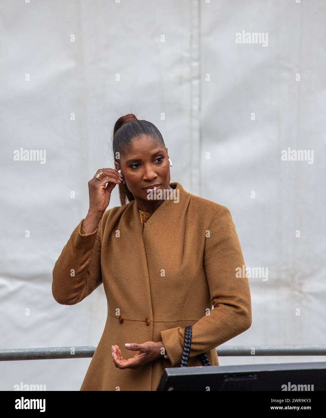London, UK. 11th Mar, 2024. DENISE LEWIS Great Britain athlete arrives ...