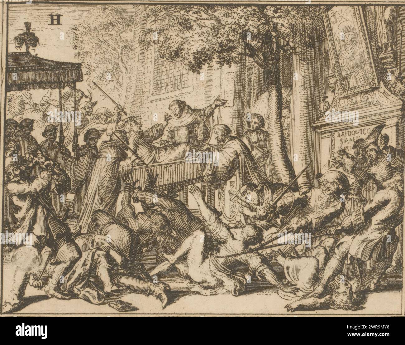 Surrounding scenes depict atrocities hi-res stock photography and ...