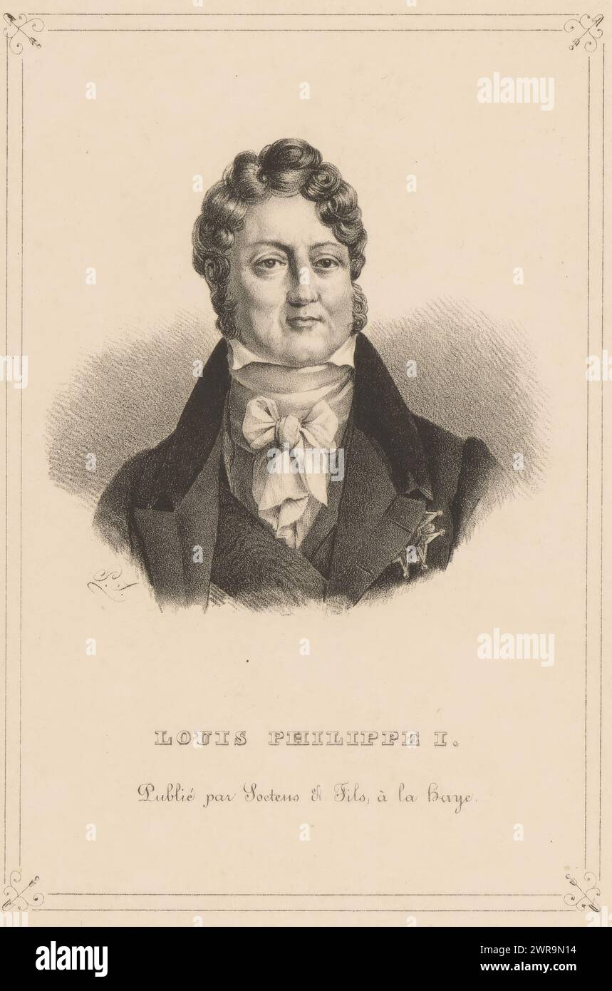Portrait of Louis Philip I of France, print maker: unknown, publisher ...