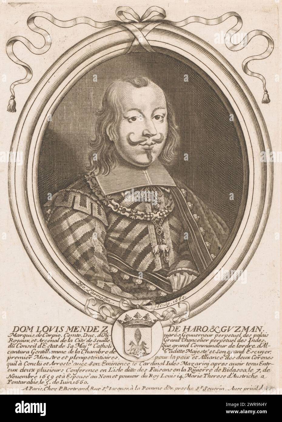 Portrait of Luis Méndez de Haro, Dom Louis Mendez De Haro & Guzman ...