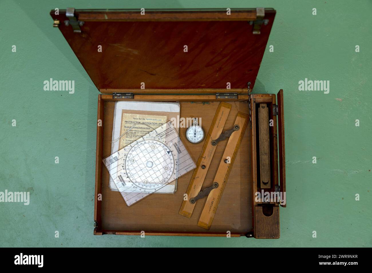 04/06/22 Professor Mike Bagshaw’s father’s navigation box with service ...