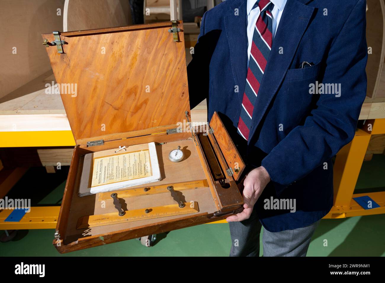 04/06/22 Professor Mike Bagshaw’s father’s navigation box with service ...