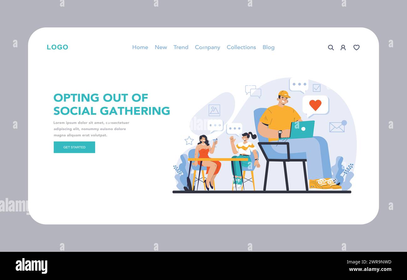 Social detachment Stock Vector Images - Alamy