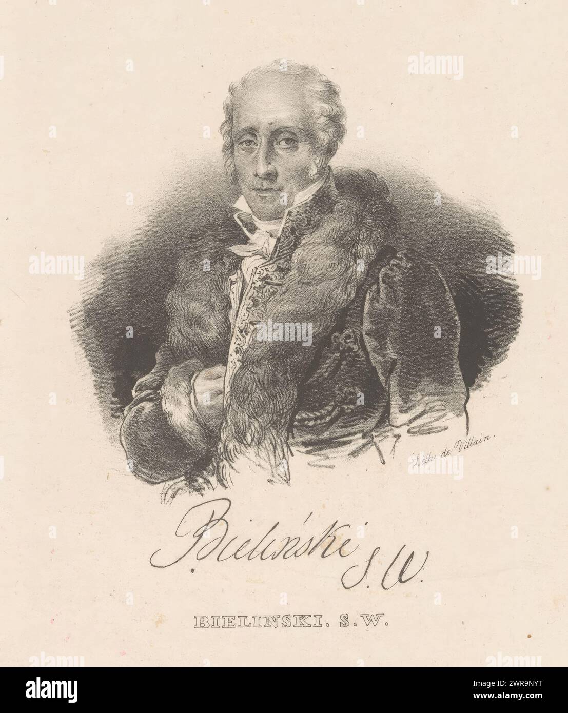 Portrait of Senator Piotr Bielinski, Bielinski. S.W. (title on object ...