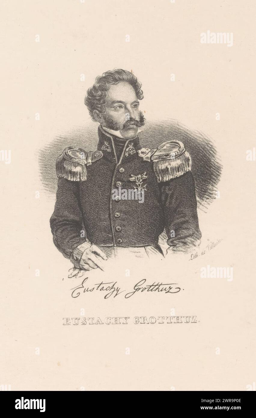 Portrait of Eustachy Grotthuz, Eustachy Grotthuz (title on object ...