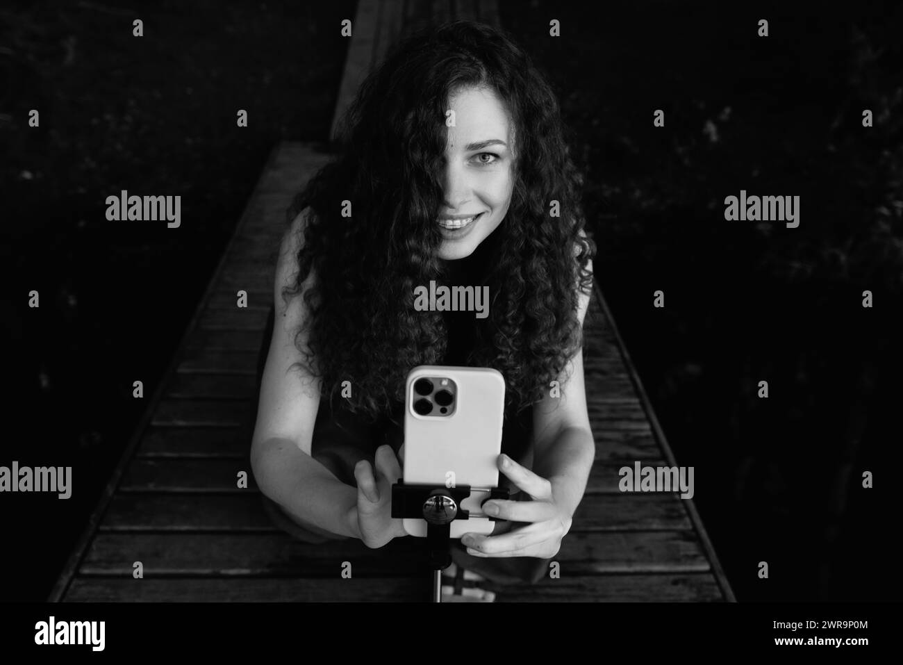 Photography mobile app Black and White Stock Photos & Images - Alamy