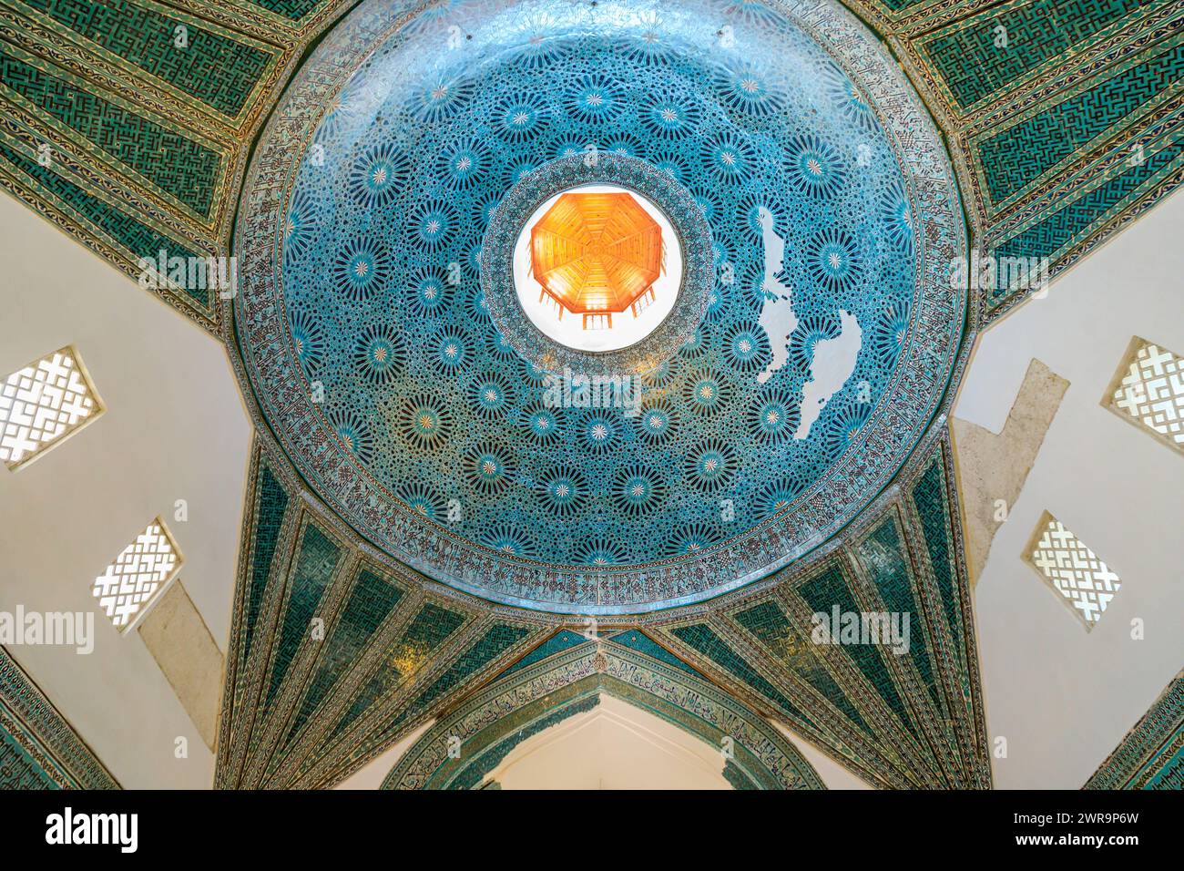 Konya, Turkey - Aug 5,2023: The inside of the Karatay Madrasa ...