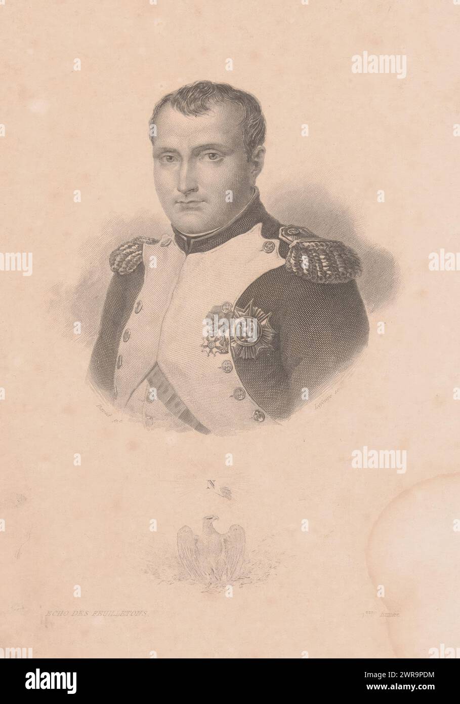 Portrait of Napoleon Bonaparte, print maker: Achille Désiré Lefèvre ...