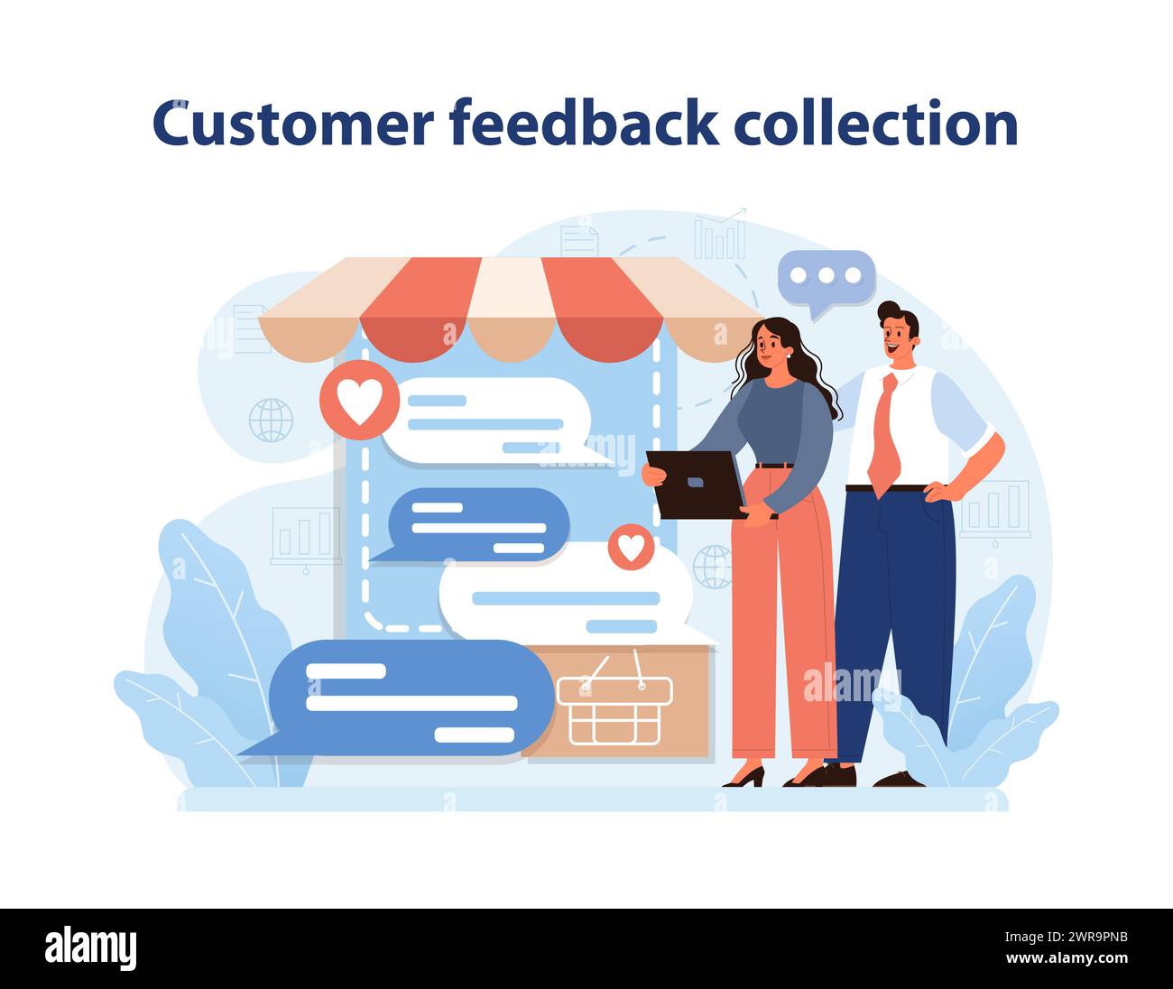 Interactive Engagement Concept. Illustration of professionals ...