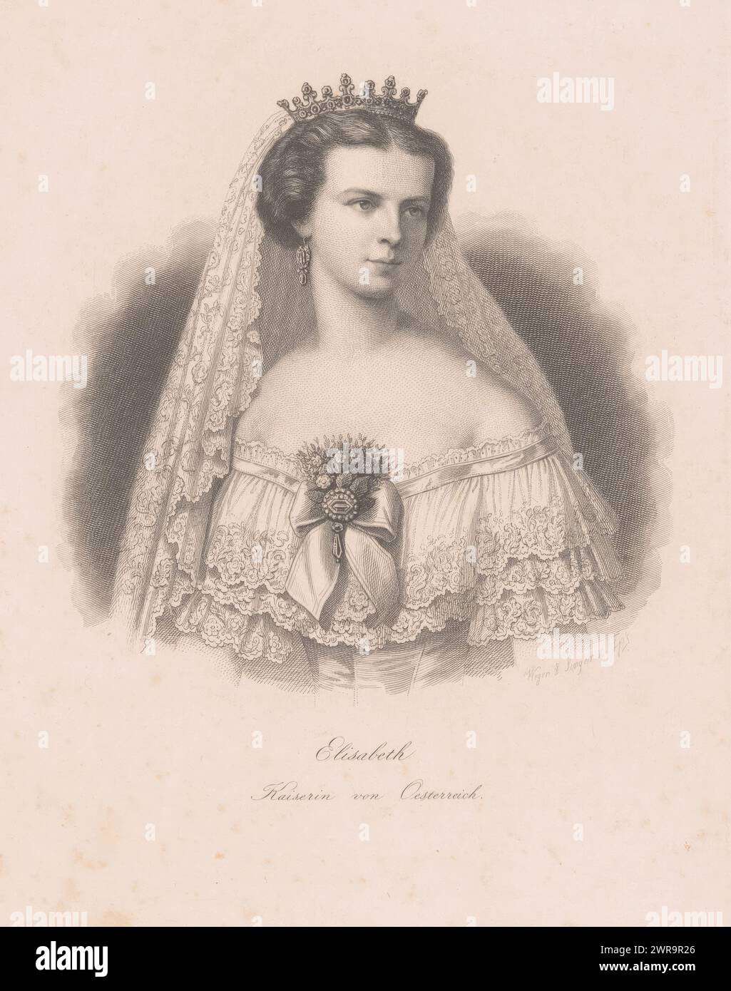 Portrait of Elisabeth Amalie Eugenie in Bavaria, Empress of Austria ...