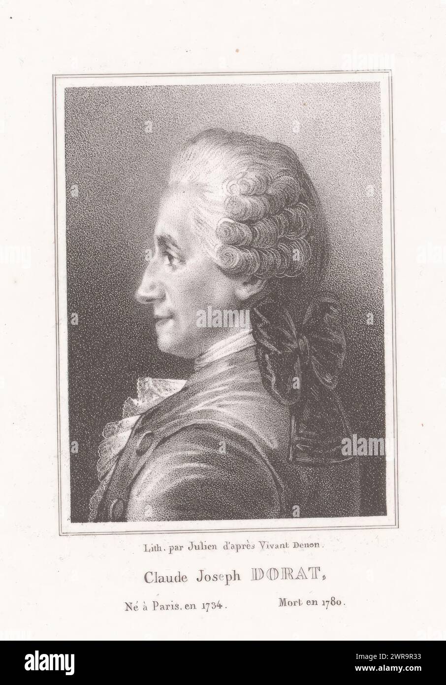 Portrait of Claude-Joseph Dorat, Claude Joseph Dorat (title on object ...