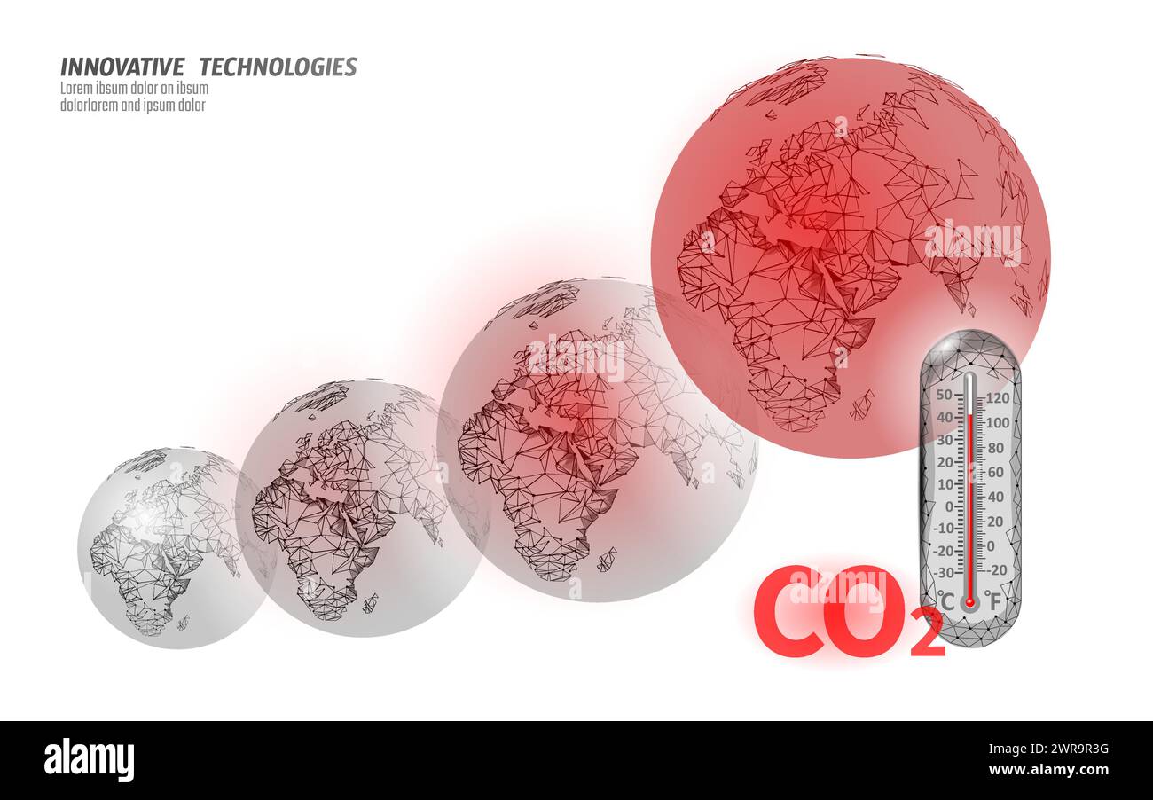 Carbon dioxide CO2 ecology problem eco concept. Renewable organic gas 3D render. Science biofuel ...