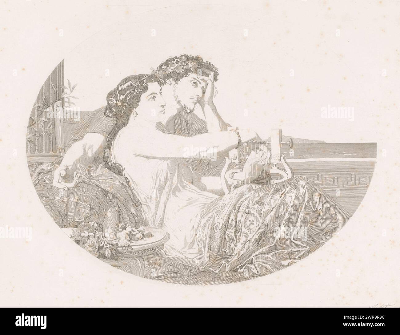 Aglaé and Boniface of Tarsus, print maker: Gustave Joseph Biot, after ...