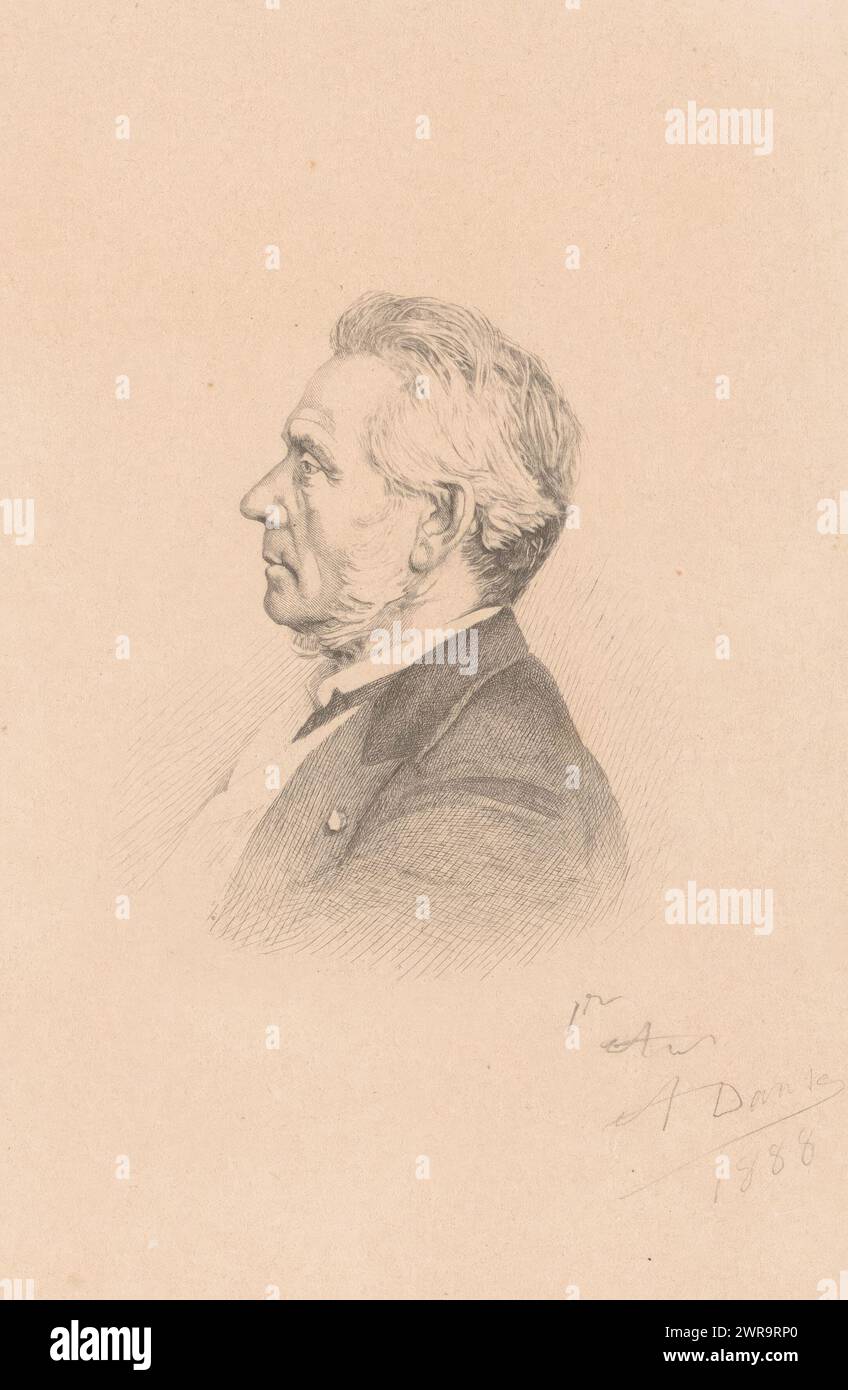 Portrait of Louis-Joseph Alvin, chief curator of the Royal Library of ...