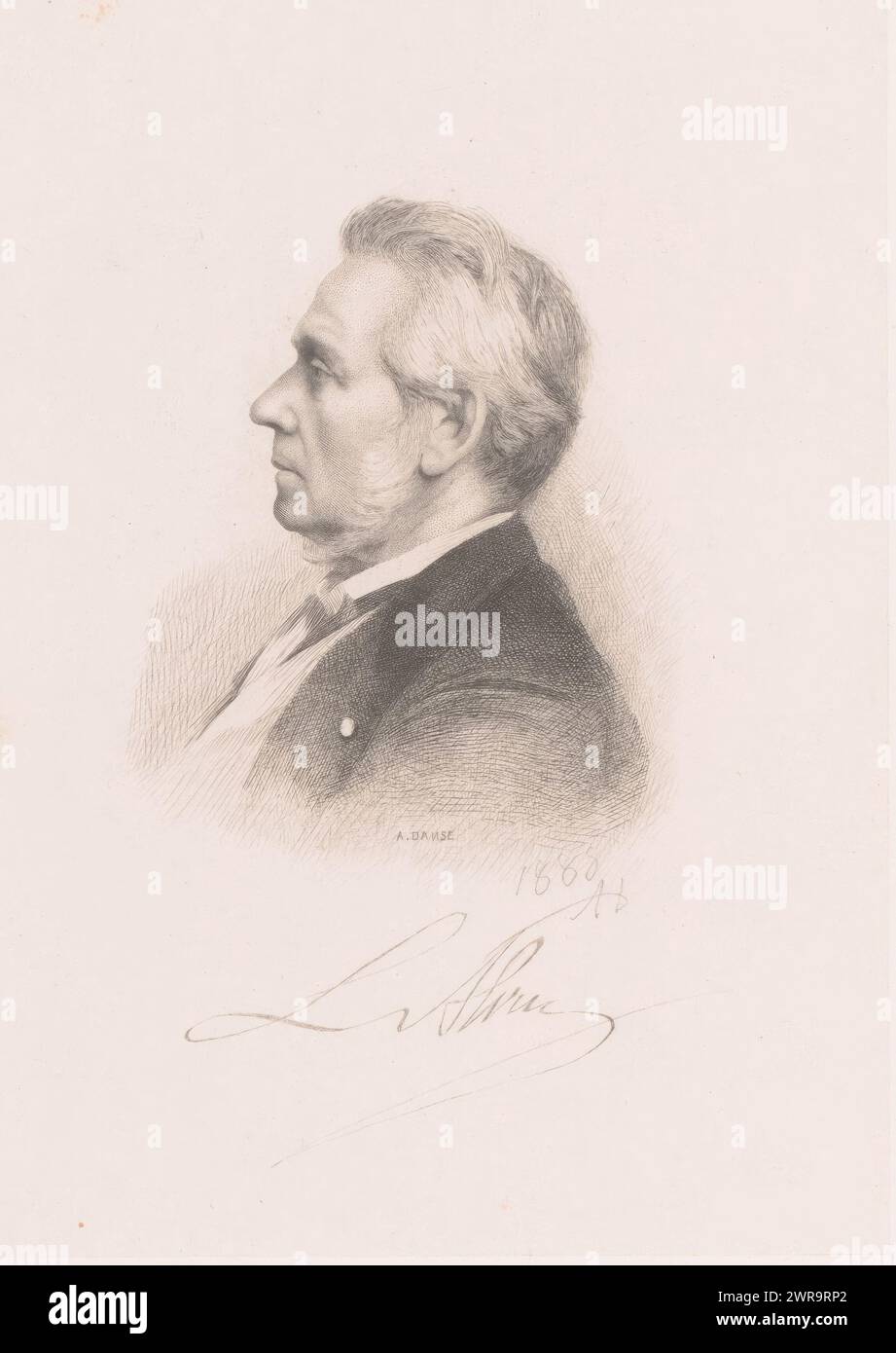 Portrait of Louis-Joseph Alvin, chief curator of the Royal Library of ...