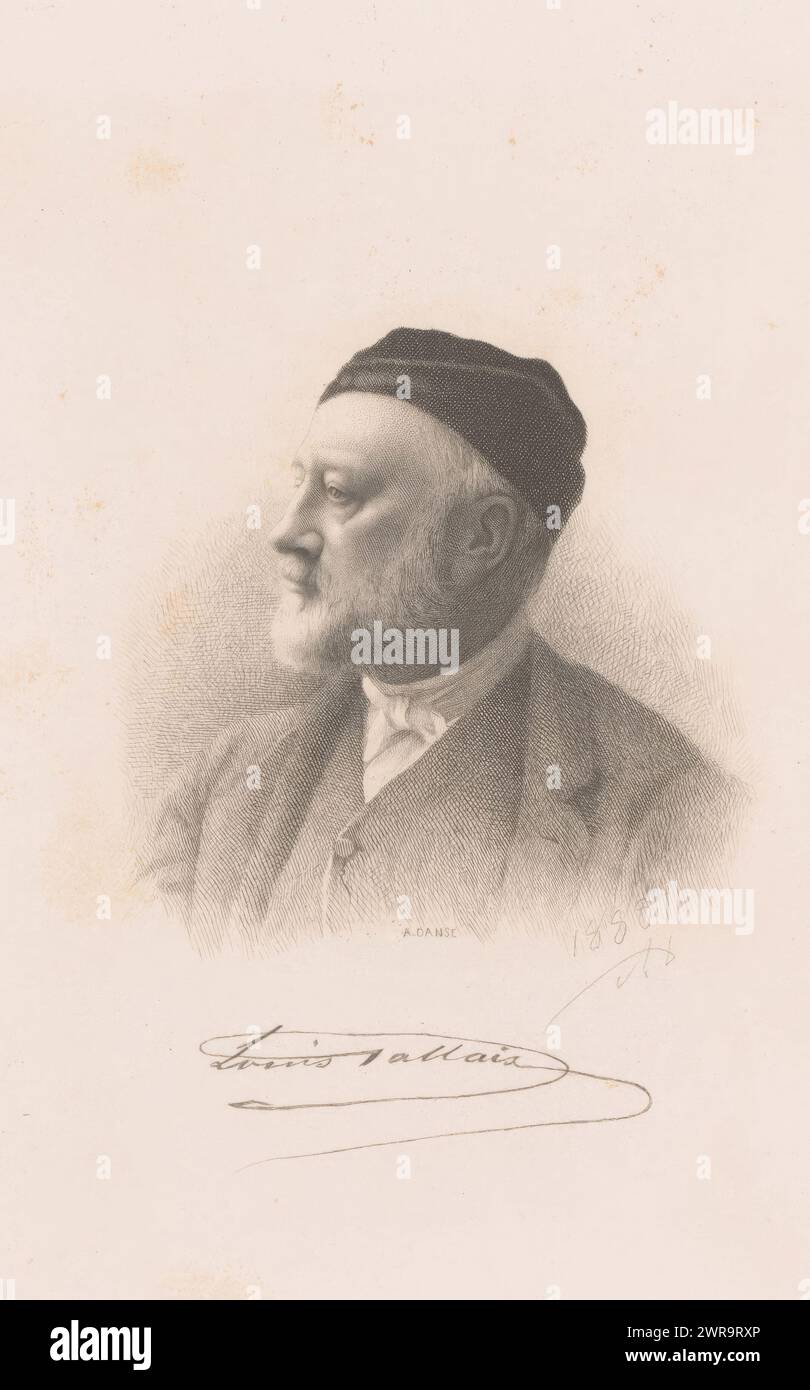 Portrait of Louis Gallait, Louis Gallait (title on object), print maker ...