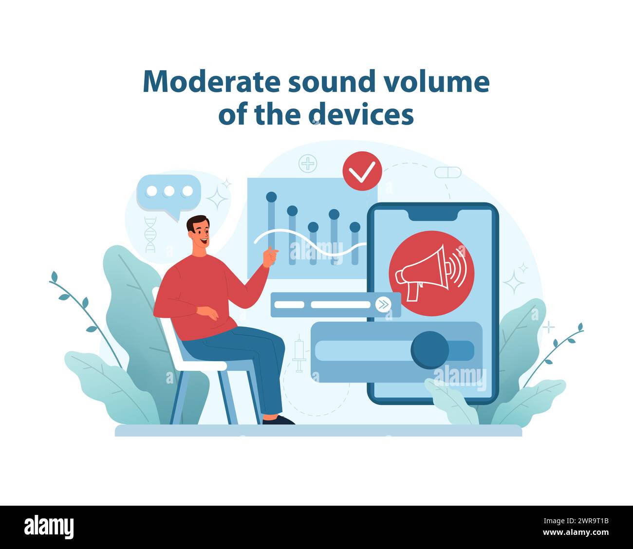 Noise levels Stock Vector Images - Alamy