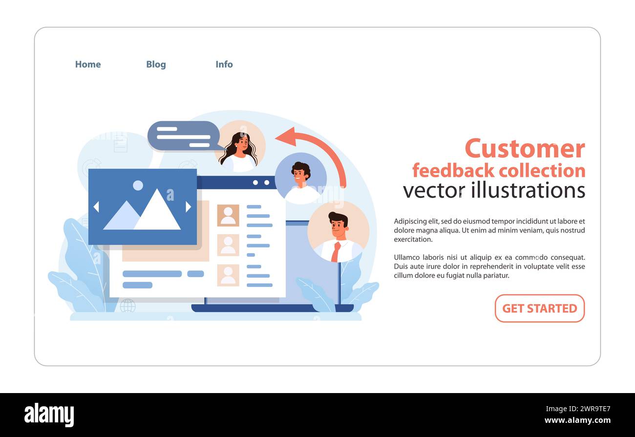 Customer Feedback Collection. An illustrative representation of ...