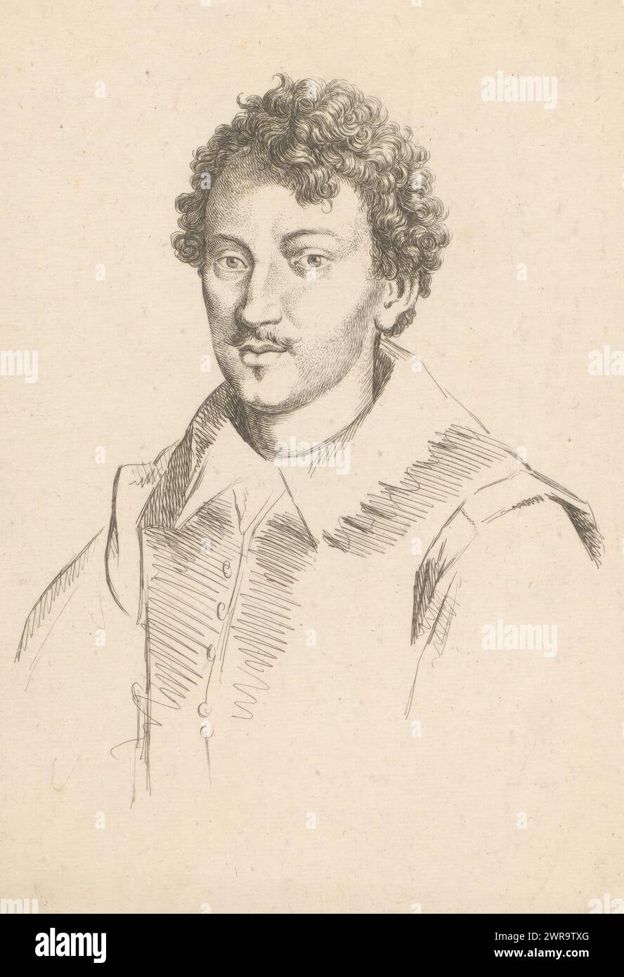 Portrait of Andrea Grimaldi, numbered bottom right: 16., print maker ...