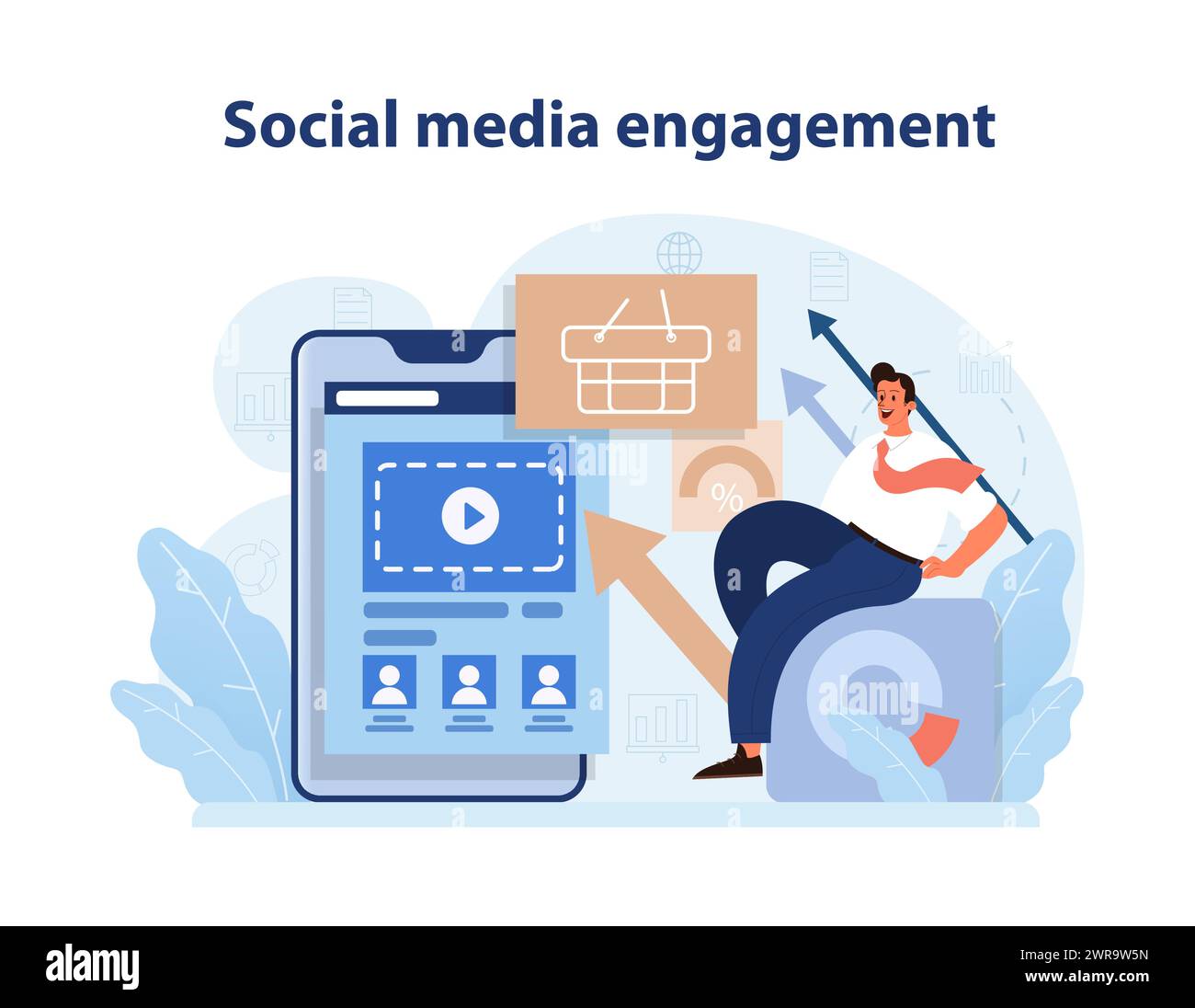 Algorithms social media Stock Vector Images - Alamy