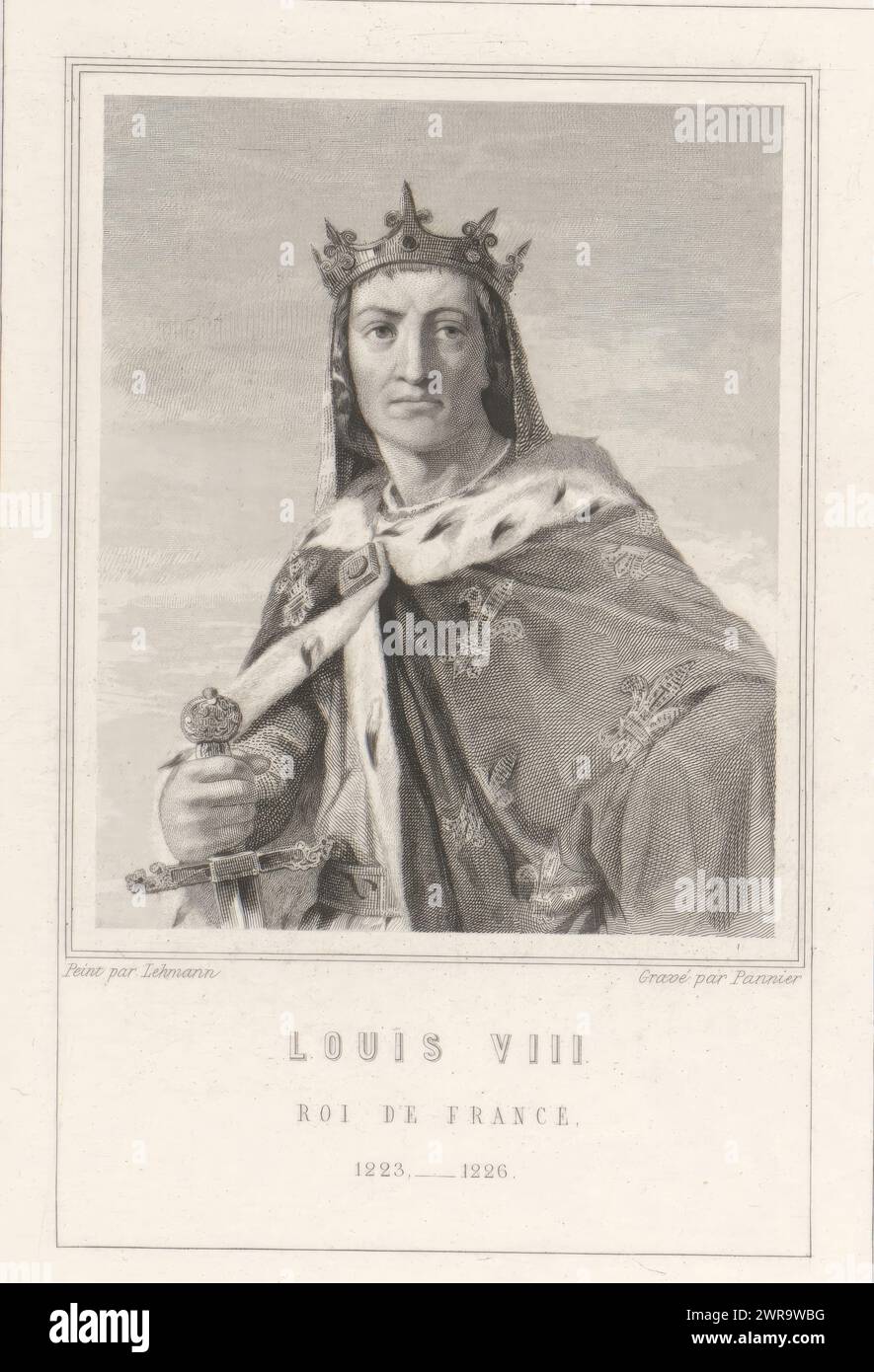 Portrait of Louis VIII, Louis VIII (title on object), Historical ...