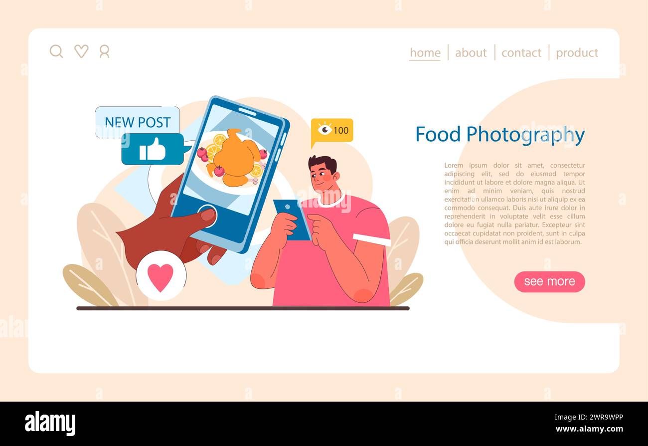 Food Photography concept. Gastronomic visuals captivating social media ...