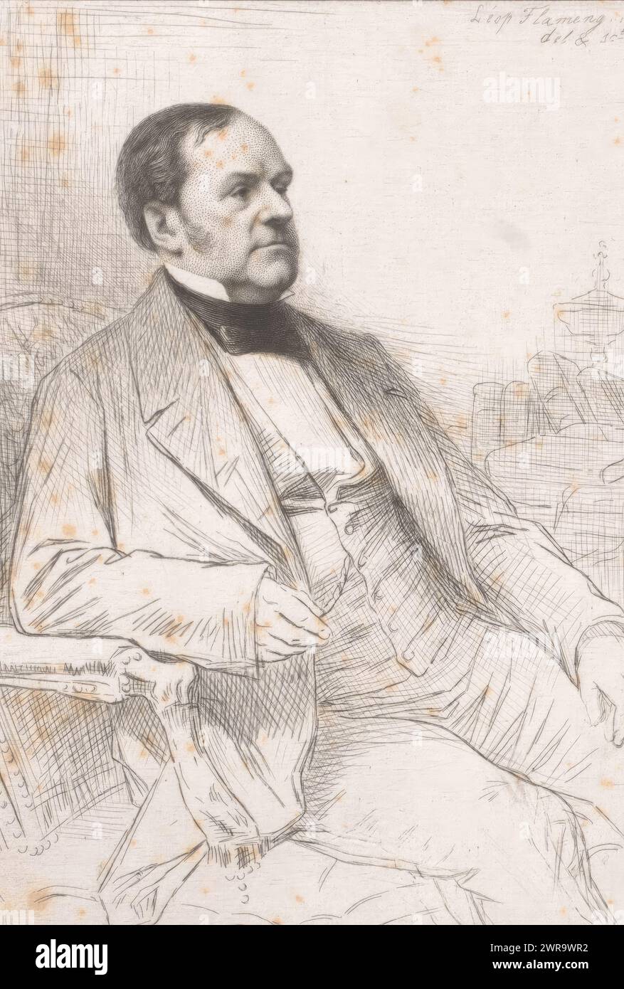 Portrait of Count Charles-Marie Tanneguy Duchâtel, print maker: Léopold ...