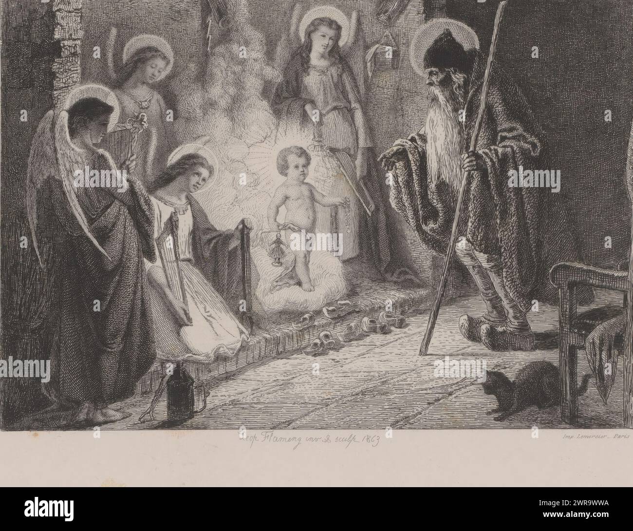 Christ surrounded by angels hi-res stock photography and images - Alamy