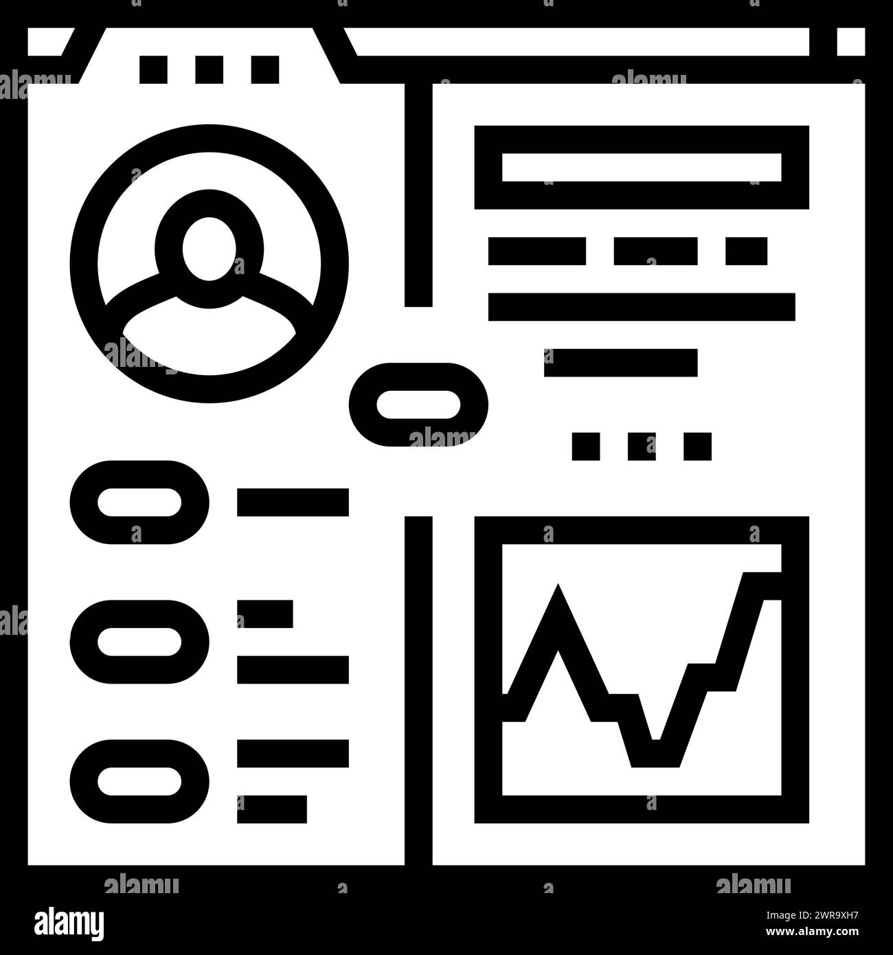 persona ux ui design line icon vector illustration Stock Vector Image ...