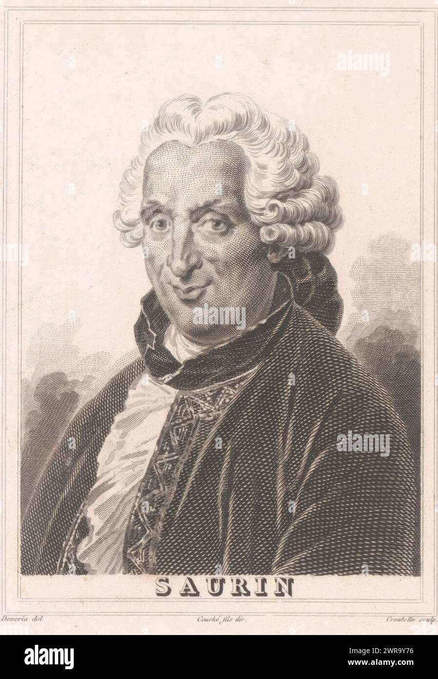 Portrait of Bernard-Joseph Saurin, Saurin (title on object), print ...