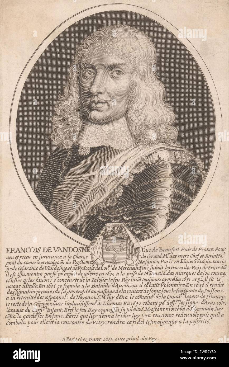 Portrait of François de Vendôme Duke of Beaufort, Francois de Vandosme ...