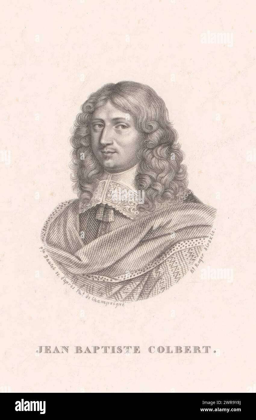 Portrait of Jean-Baptiste Colbert, Jean Baptiste Colbert. (title on ...