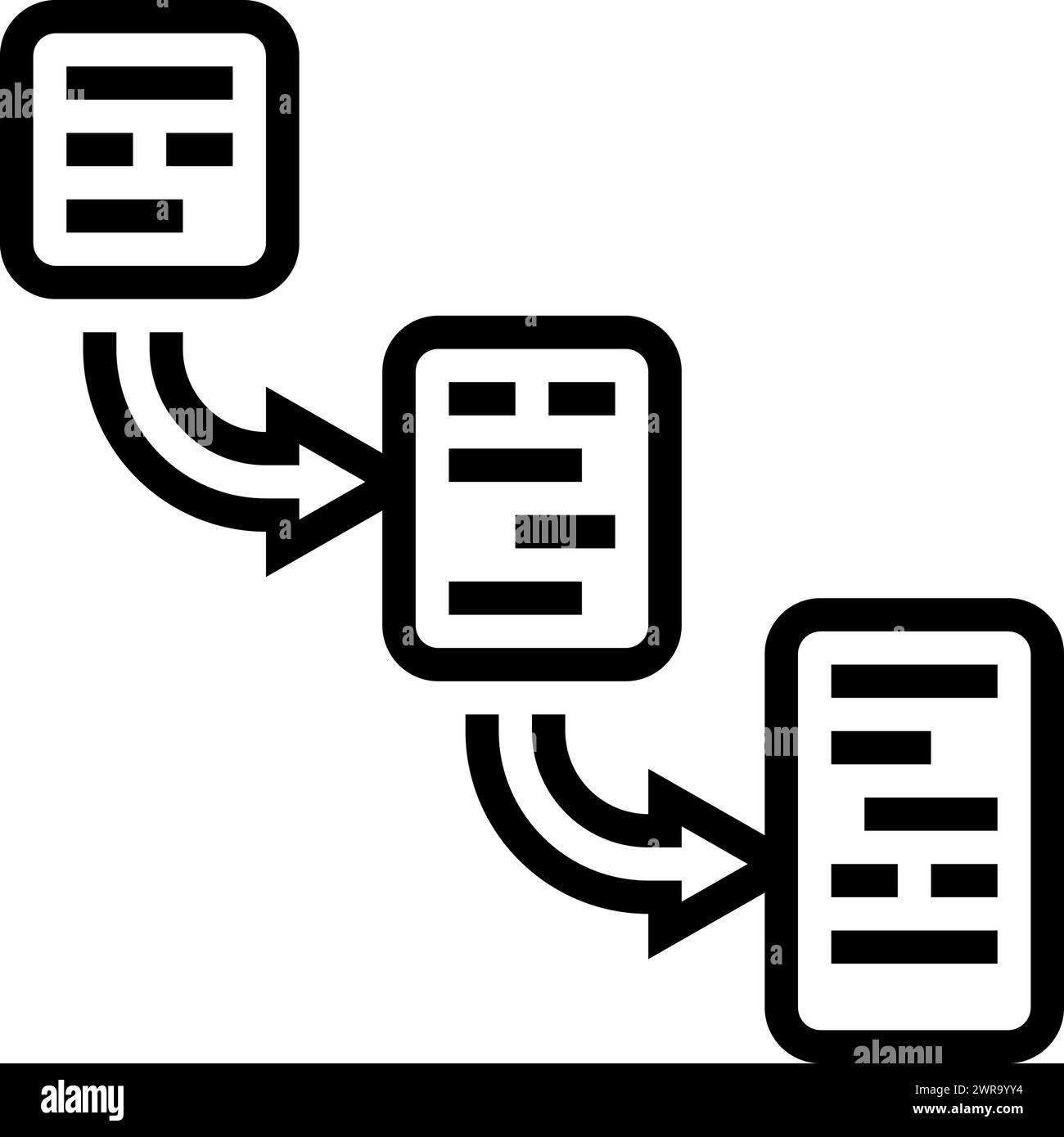 progressive disclosure line icon vector illustration Stock Vector Image & Art - Alamy
