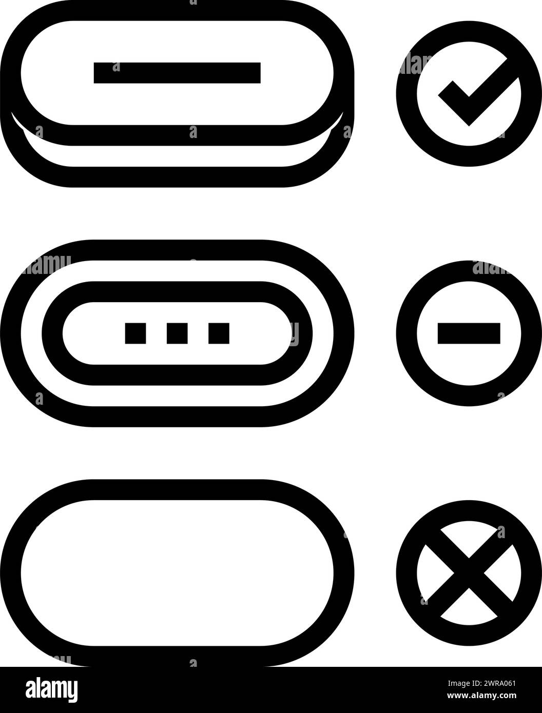 affordance ux ui design line icon vector illustration Stock Vector ...