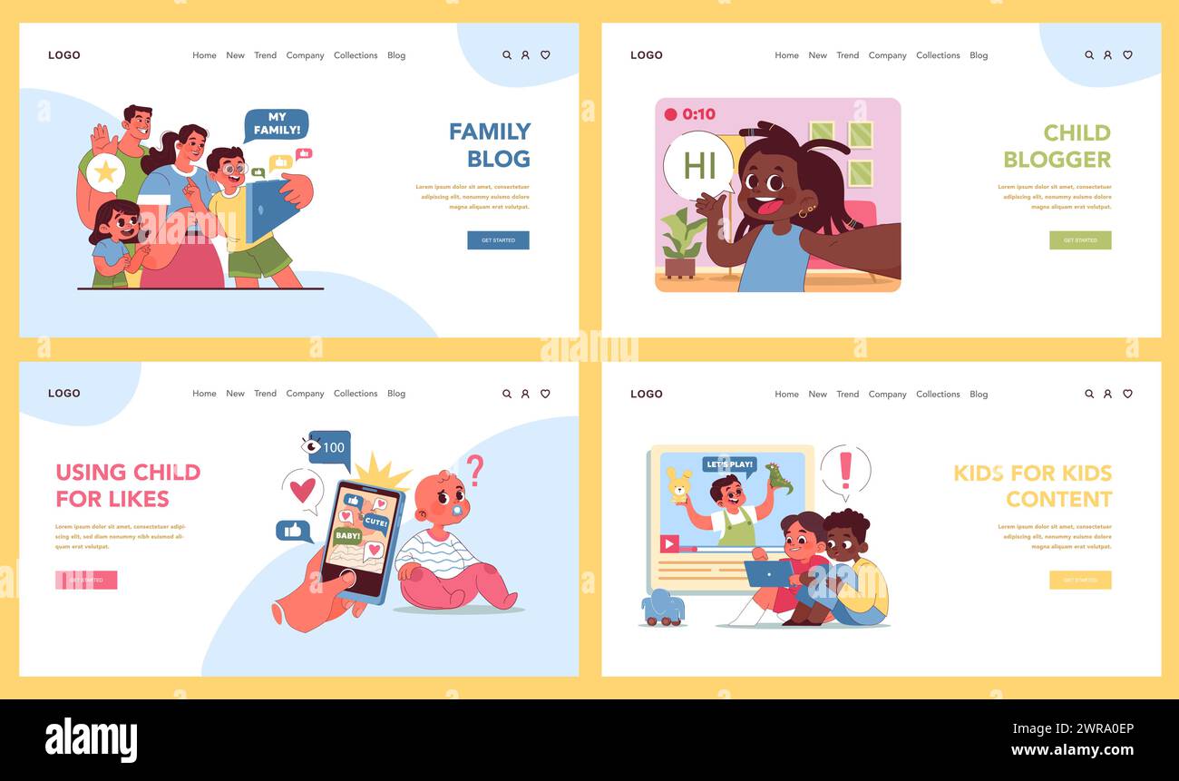 Family blog set. Captures diverse family moments and online ...