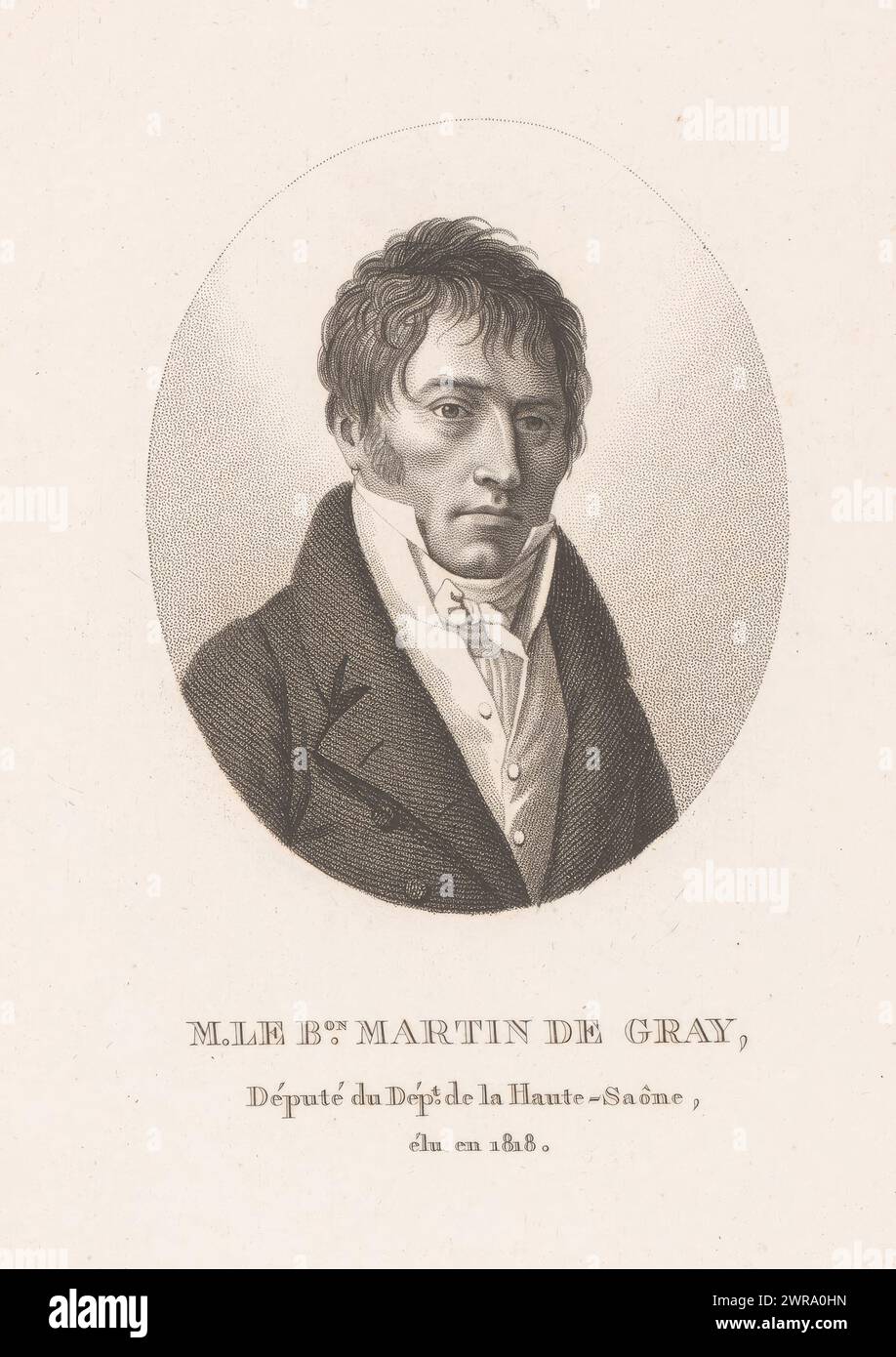 Portrait of Alexandre François Joseph Martin de Gray, print maker ...